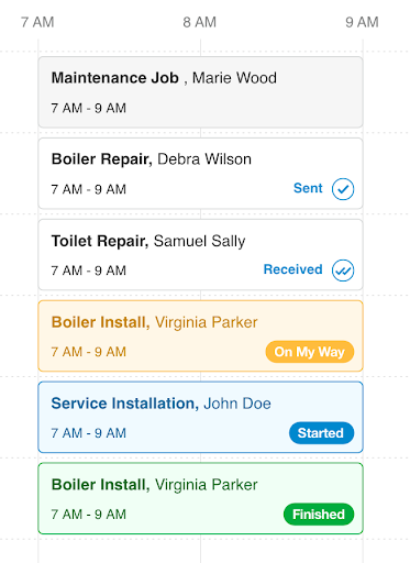 Update job status – Reveal Help