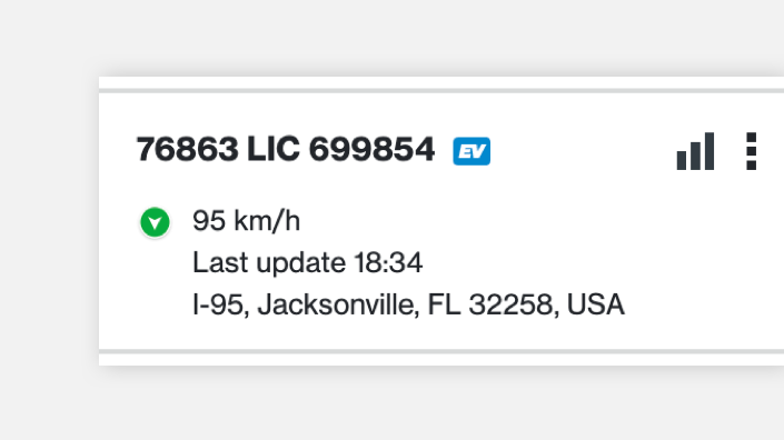 Fleet Status list – Reveal Help