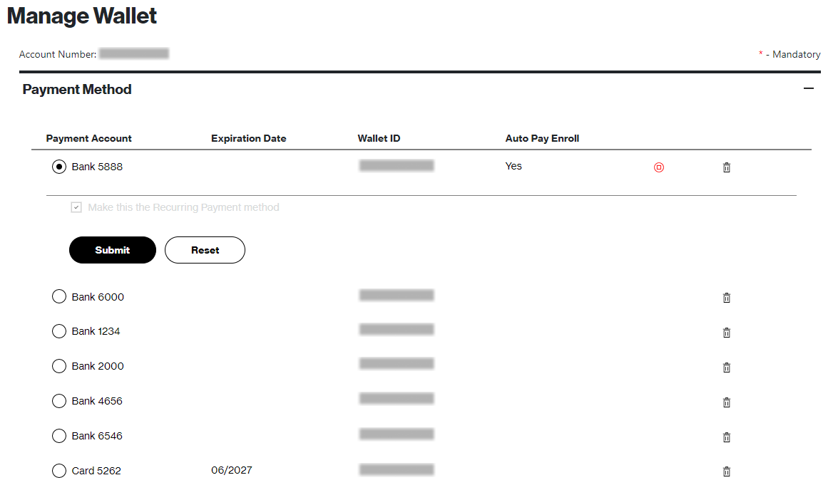 Manage your payment methods – Reveal Help