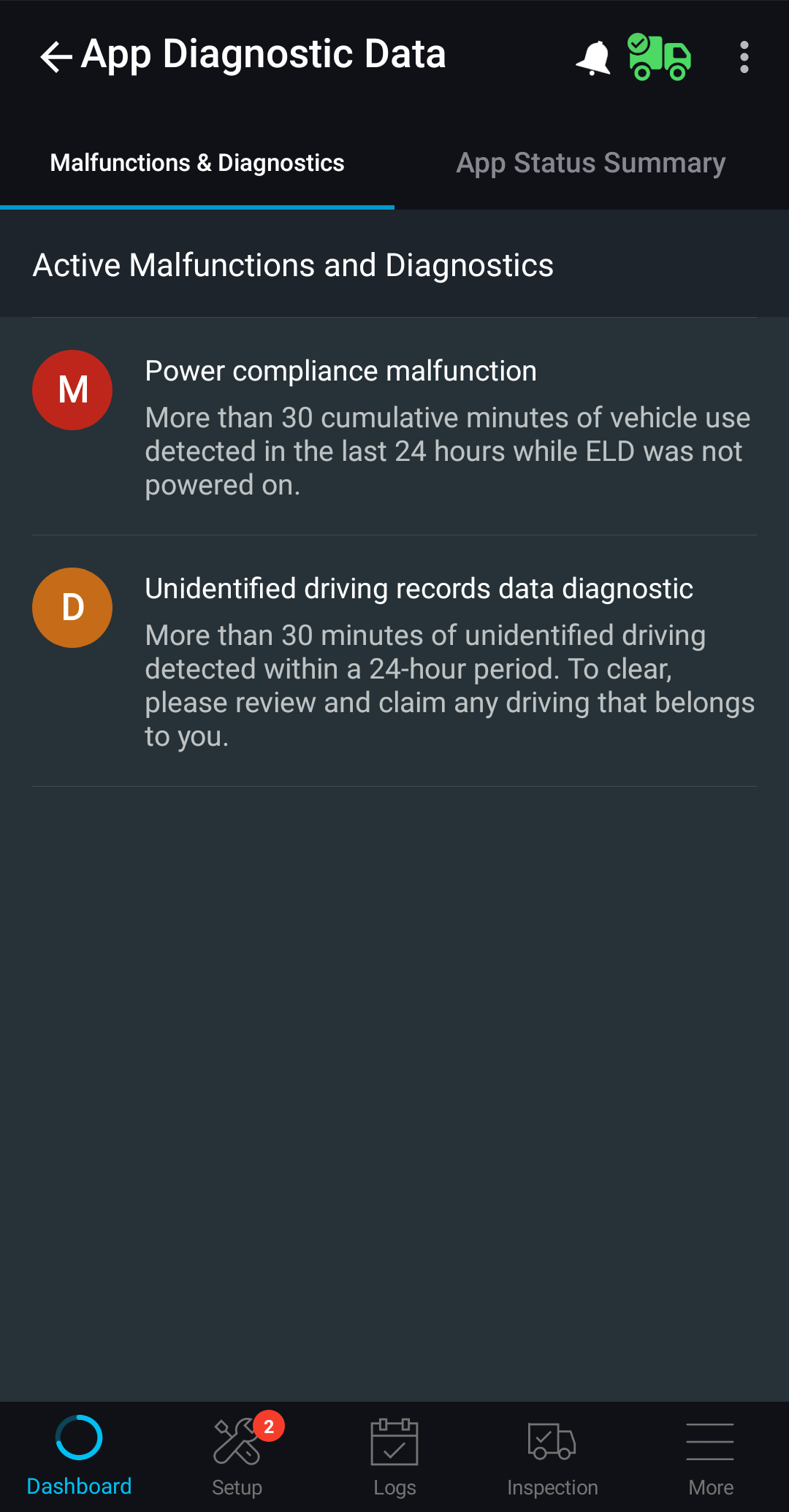 Troubleshoot ELD diagnostic events and malfunctions – Reveal help center