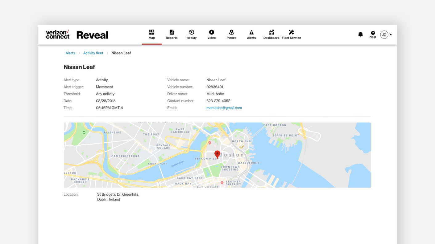 Alert Log – Reveal Help
