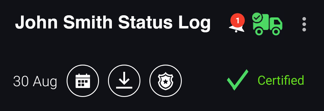 Certify your ELD logs – Reveal Help
