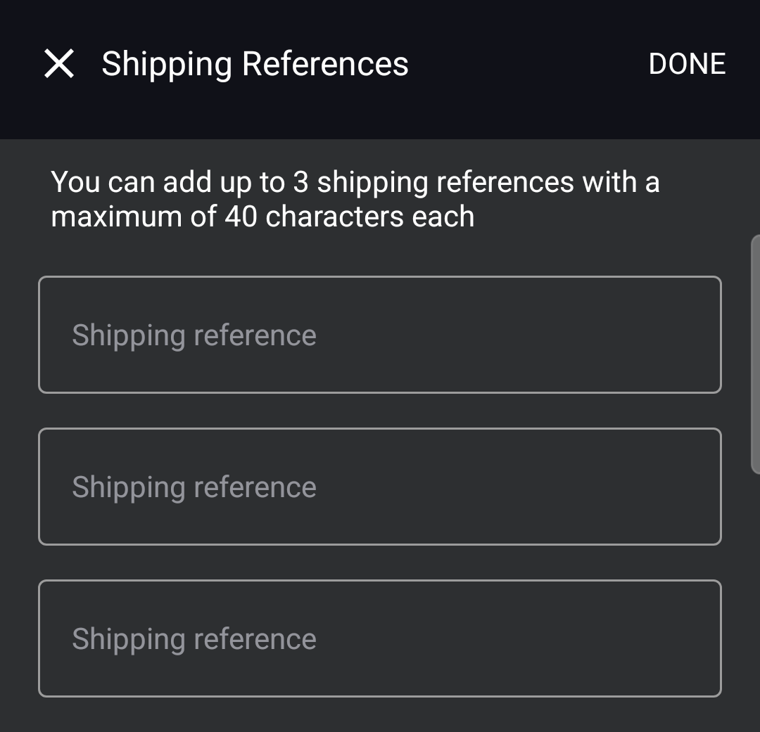 Change driver, vehicle, shipping reference, and trailer details ...