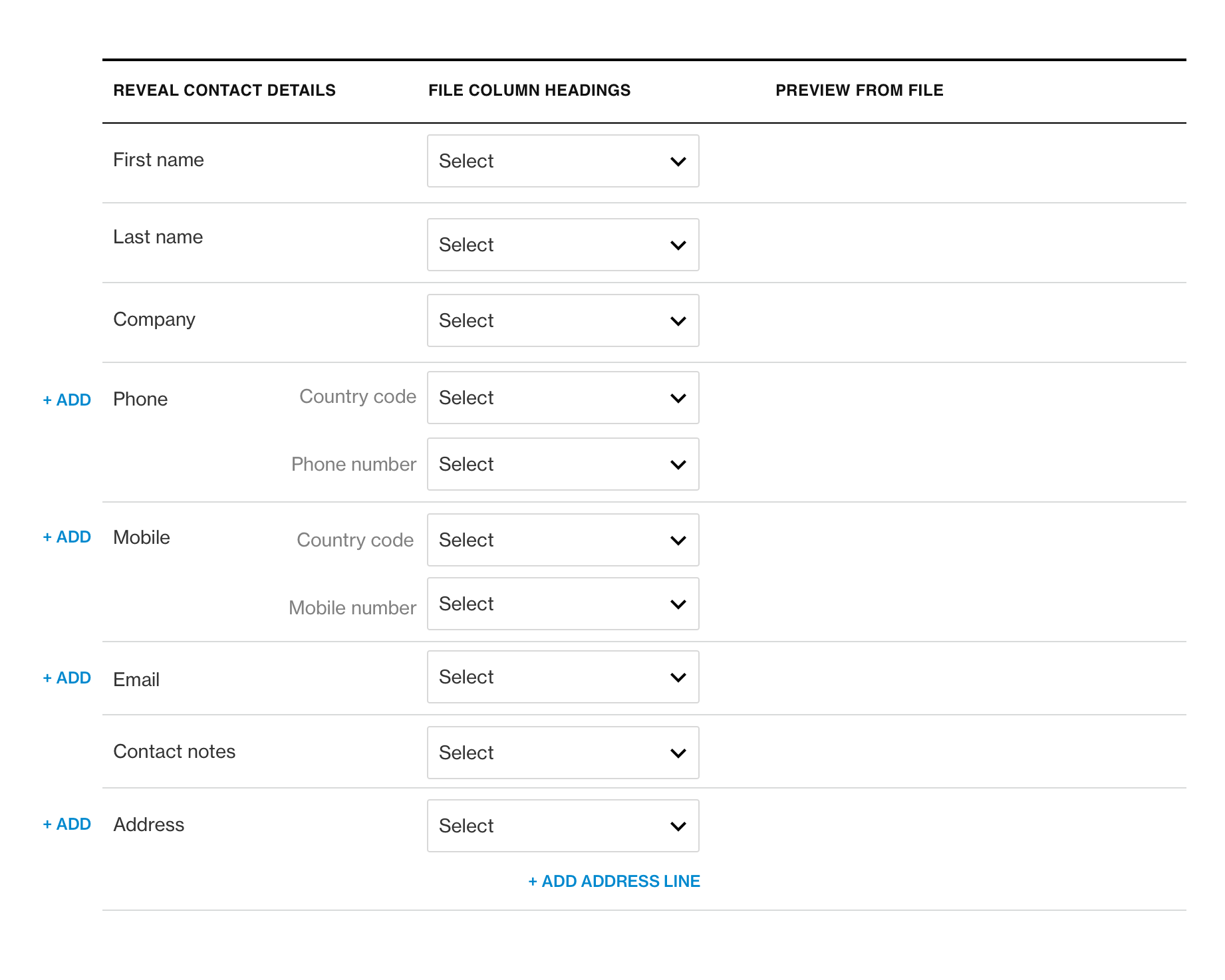 Import customer contacts – Reveal Help