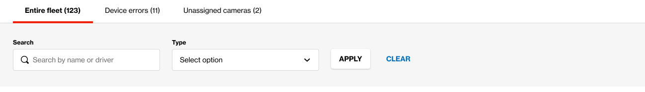 View the "Fleet and device list" – Reveal Help