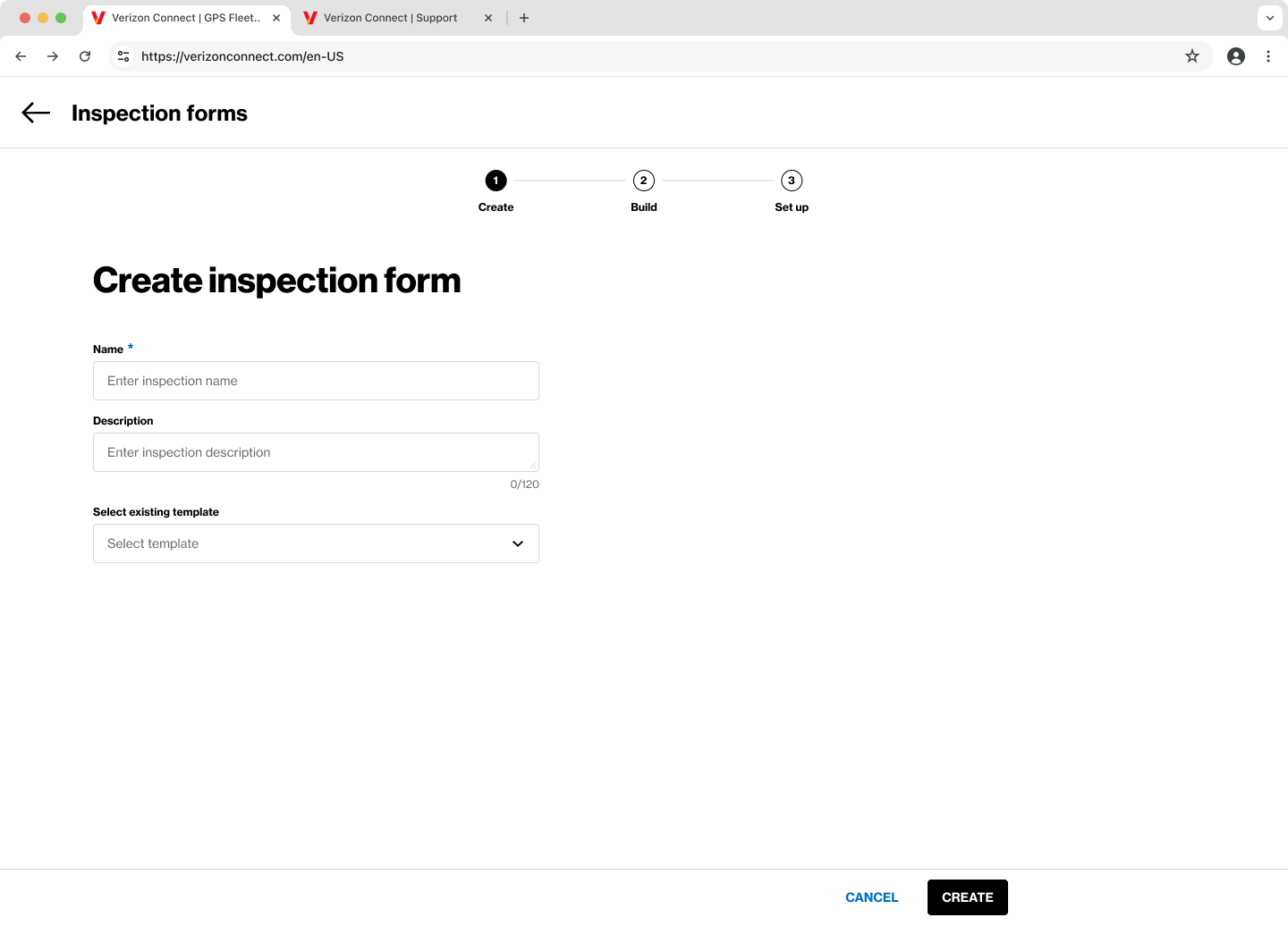 Create a new inspection form – Reveal Help