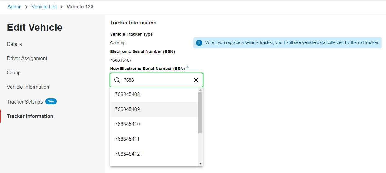 Swap vehicle tracker – Reveal Help